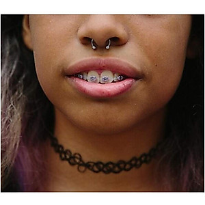 EASYGNAL Nose Hoop Ring Magnetic Septum Clip On Horseshoe Stainless Steel Faux Fake Non-Pierced