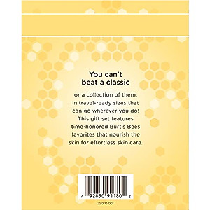 Burt's Bees Easter Basket Stuffers, 6 Mini Products - Coconut Foot Cream, Milk & Honey Body Lotion, Soap Bark & Chamomile Deep Cleansing Cream, Res-q Ointment, Hand Salve & Beeswax Lip Balm