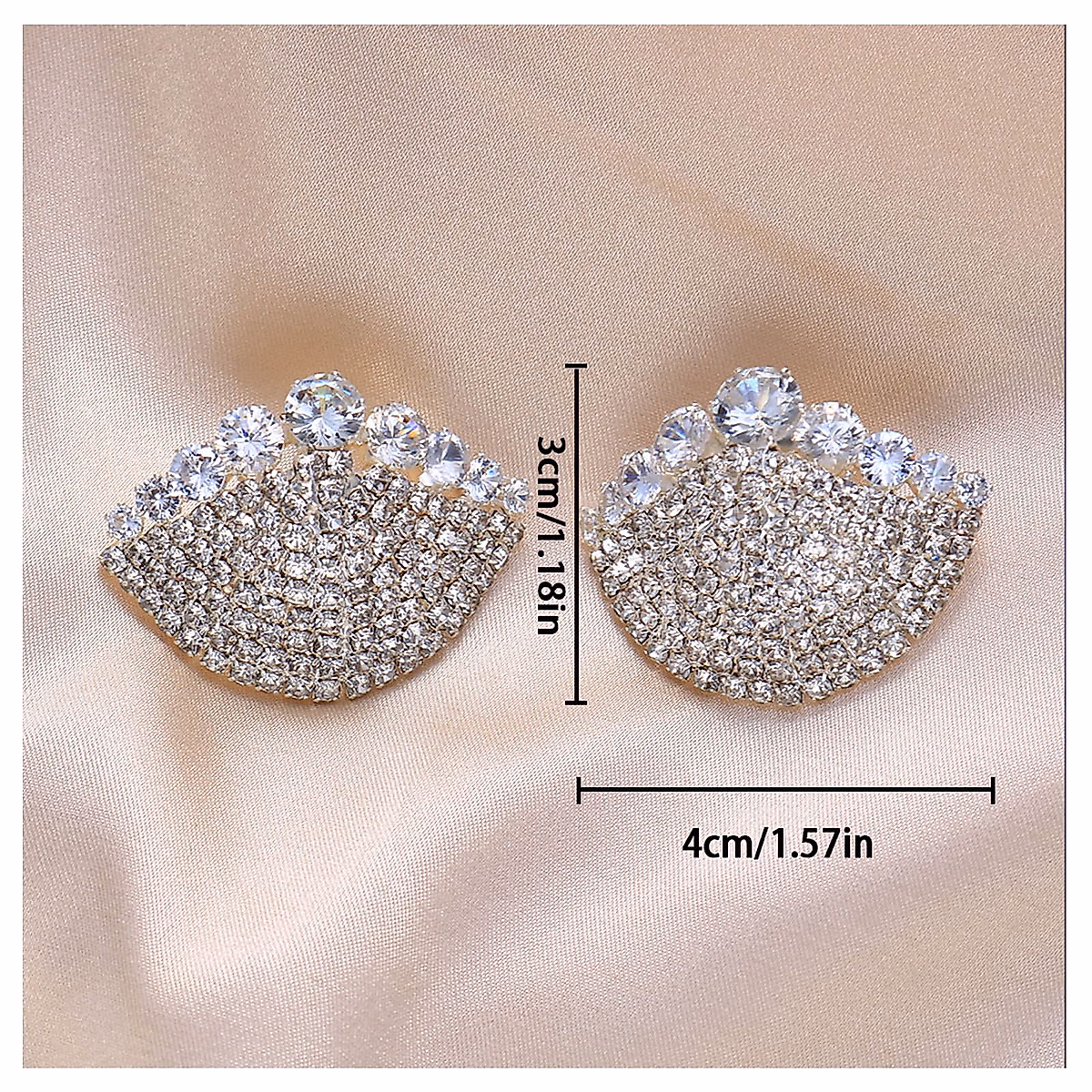 Cusmyre Women Rhinestone Shell Nipple Pasties Body Chain Rave Rhinestone Nipple Cover Sticker Crystal Chest Nipple Sticker Gold