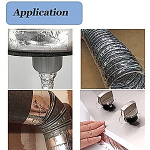 17yd Aluminum Foil Tape High Temperature 3.15 Mil Foil Professional Adhesive Aluminum Foil Tape for Dryer Vent, Ductwork, AC Unit, Furnace, Water Heater, 2 inchx17 yd