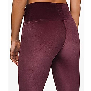 Lululemon Wunder Lounge High-Rise Tight 28" Velvet (Garnet, 12)