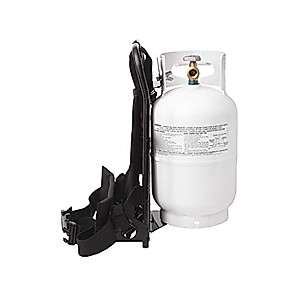 Flame King Propane Tank Alice Frame Backpack Carrier for 10LB Cylinder and Weed Torch, Black