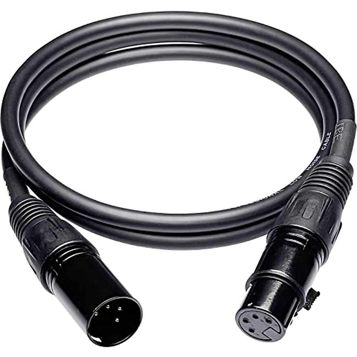 CESS-193-3fx1 Balanced 4-Pin XLR Male to 4-Pin XLR Female Extension Cable, Headphone Audio Extension Cable (3 Feet, 1-Pack)