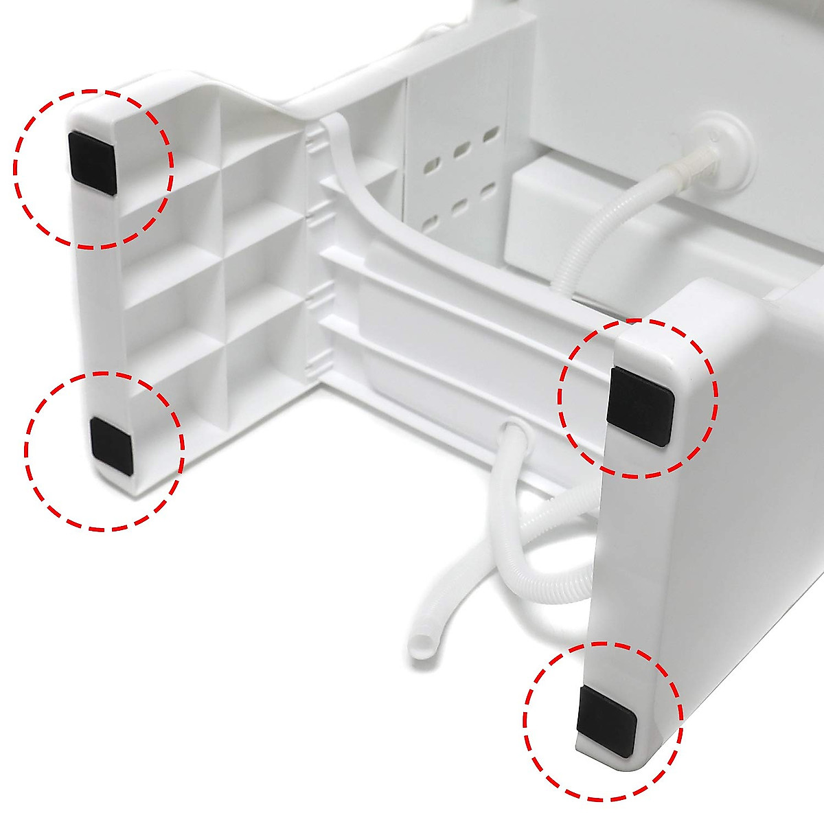 HTTMT- Washstand Self-Care Station Portable Wash Basin For Child Kids Baby Toddler KEarly Training Learning Plastic Washbasin Simulation Towel Shelf [P/N: ET-BABY007-WHITE]