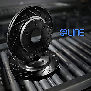 R1 Concepts Rear Disc Brakes Rotors Kit| Rear Brakes Rotors| Brakes Rotors| Rear Rotors|Rear Disc Brakes Rotors| Fit 2003-2022 INFINITI FX35, FX37, FX45, JX35, M35h, M37, M56, Q50, Q60, Q70, Q70L