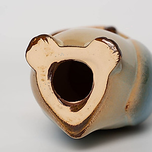 3pcs Ceramic Owl Statue, Owl Family Porcelain Figurine, Garden Animals Ornaments, Figurine Crafts Animals Statue Abstract Sculpture for Home Decor, Event