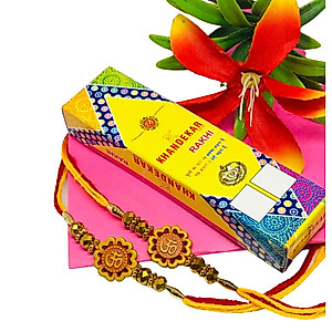 KHANDEKAR Set of 2 Rakhi for Brother Rakhi Traditional for Brother Sister, Raksha Bandhan Rakhi Gift for Loving Brother/Sister, Rakshabandhan Celebration, Rakhi Festival