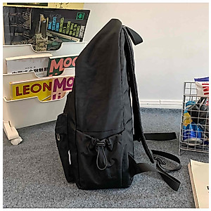 Lefe Liee cute y2k star backpack for women, kawaii canvas aesthetic bookbag, preppy grunge simple emo trendy backpack bag