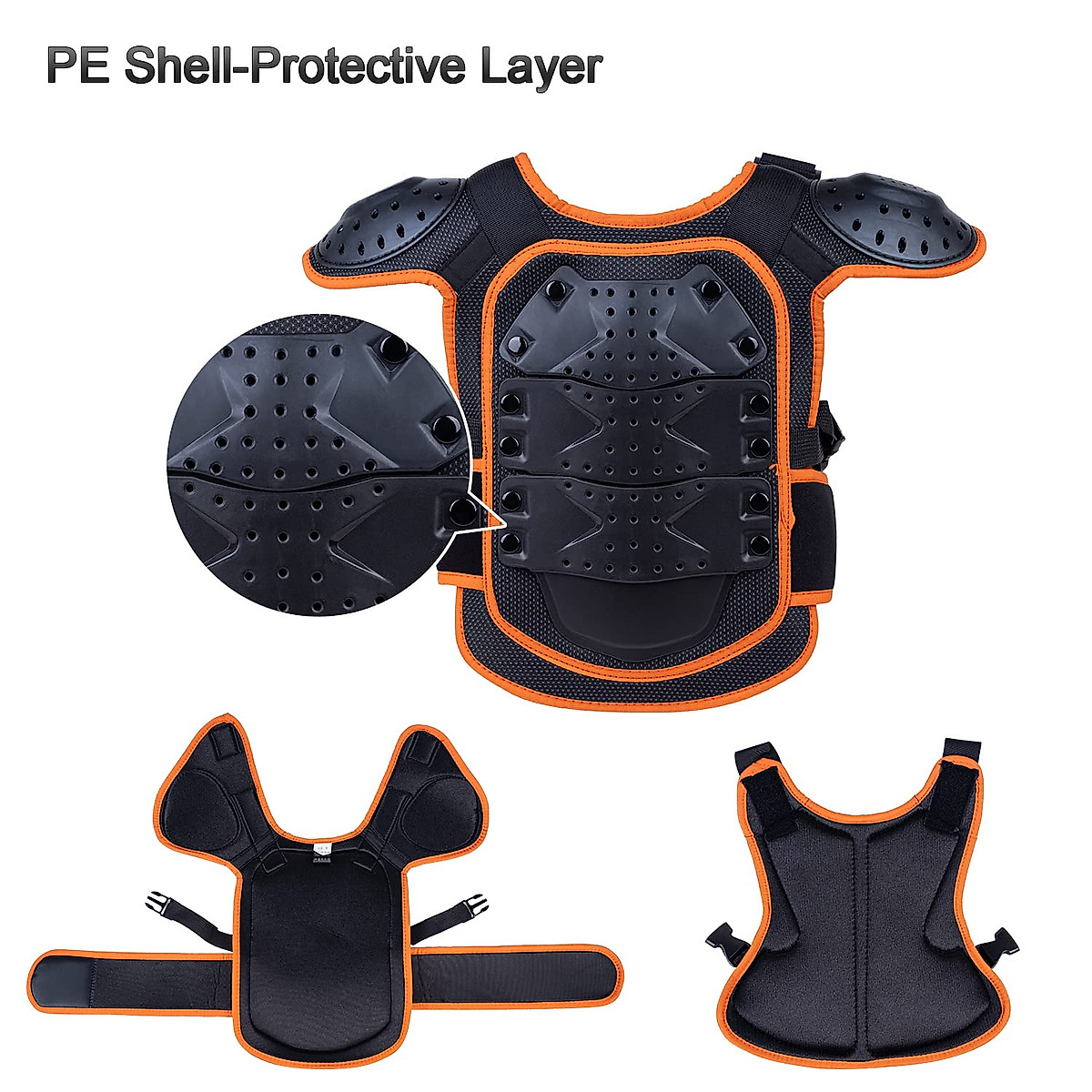 Eastshark Kids Dirt Bike Body Chest Spine Protector Vest Protective for Mountain Biking Cycling Kids Dirt Bike