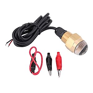 Drain plug light, Marine Boat 12V Brass Glass Blue LED Underwater Light Lamp Drain Plug1/2" NPT Yacht Accessory