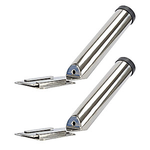 Amarine Made Set of 2 Stainless Steel Slide Mount Removable Fishing Rod Holder