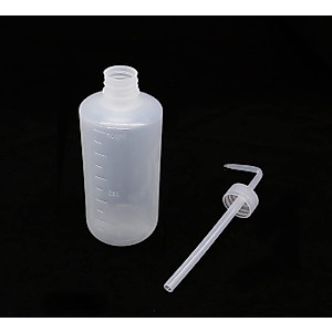 HuoHuo Plastic Wash Bottle 2 PCS LDPE Squeeze Bottles Economical Plastic Squeeze Bottle, for Chemistry,Medical, Tattoo,science lab & Gardening Various industries(500ML)