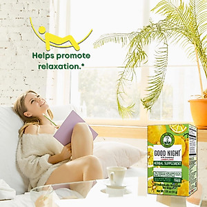 Dr. Tea Good Night Tea with Chamomile - Lemon Flavor - 20 Tea Bags