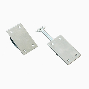 X-Haibei 2 Set 4 Inch Trailer T Style Entry Door Catch Latchs RV Door Holders Steel for Camper Cargo