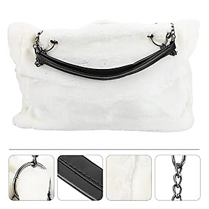 Womens Tote Bag Shoulder Tote Bag Women's Tote Bag Plush Large Single Shoulder Bag Lady Handbag Stereoscopic Fuzzy Design Handbag Shoulder Tote Bag Women's Tote Handbags Hand Bags