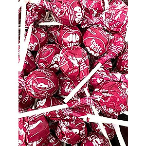 Red Raspberry Tootsie Pops Bulk Candy 100 Count Lollipops Suckers Variety Value Pack Aprox. 4.5 lbs (72 Oz)
