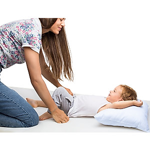 Pharmedoc Little Garoo Toddler Pillow with Pillowcase – 14x19 Pillow – White Cotton Toddler Pillows for Sleeping, Kids Pillow, Travel Pillows for Sleeping, Mini Pillow, Toddler Bed Pillows