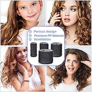 Selizo Hair Roller 28 Pcs Set, Includes 16Pcs Self-Grip Hair Rollers in 4 Sizes and 12Pcs Hair Clips for Long Medium Short Hair Volume