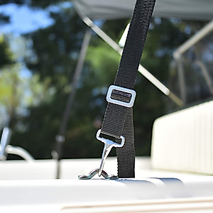 Budge 3 Bow Bimini Top Kit (Width 67” - 79”) (Height 44”) (Length 71”), Multiple Colors
