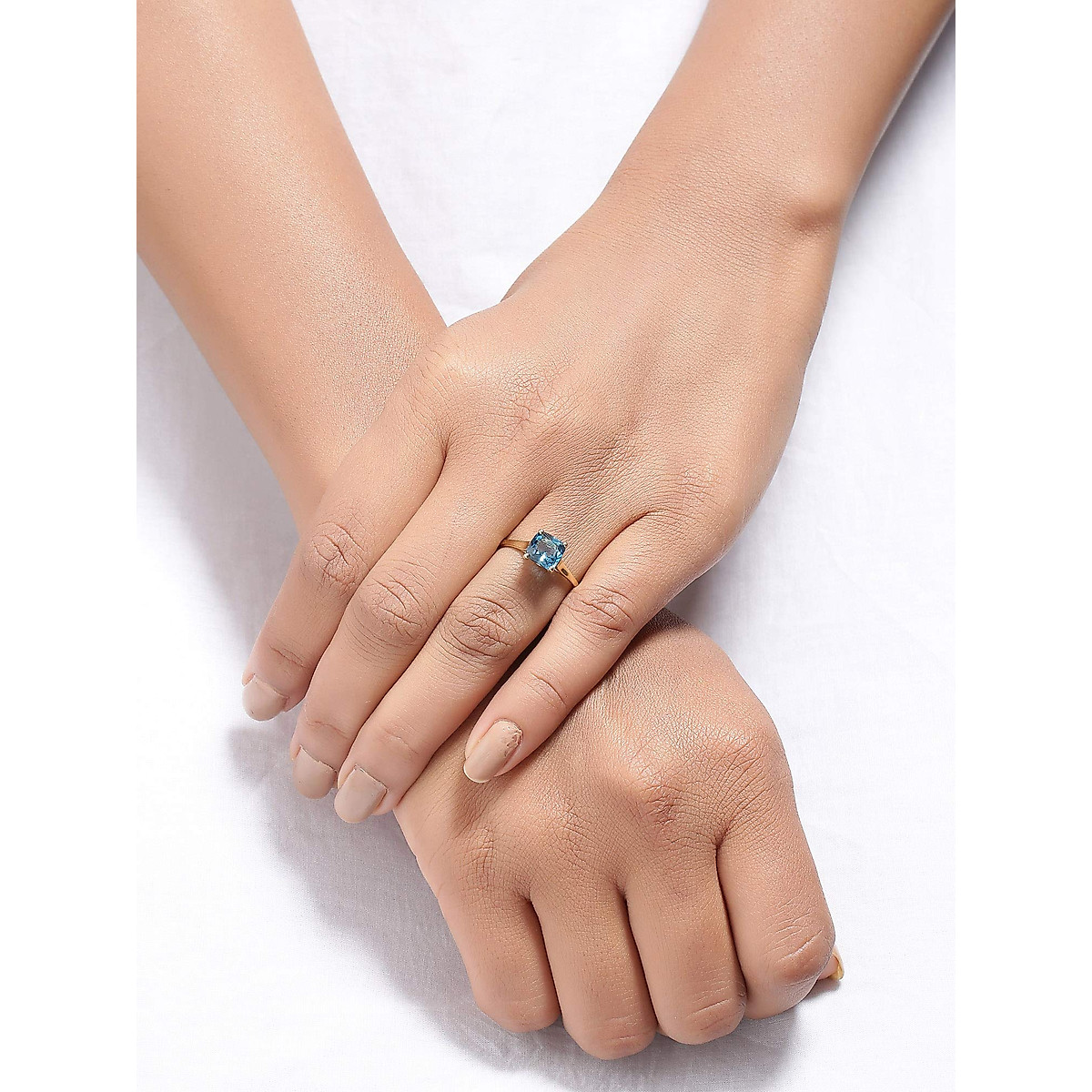 YoTreasure 1.81 ct. t.w. London Blue Topaz 10kt Yellow Gold Solitaire Ring Jewelry