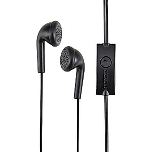 Samsung OEM Universal 3.5mm Hands Free Stereo Headset with Send/End Button - Wired Headsets - Non-Retail Packaging - Black