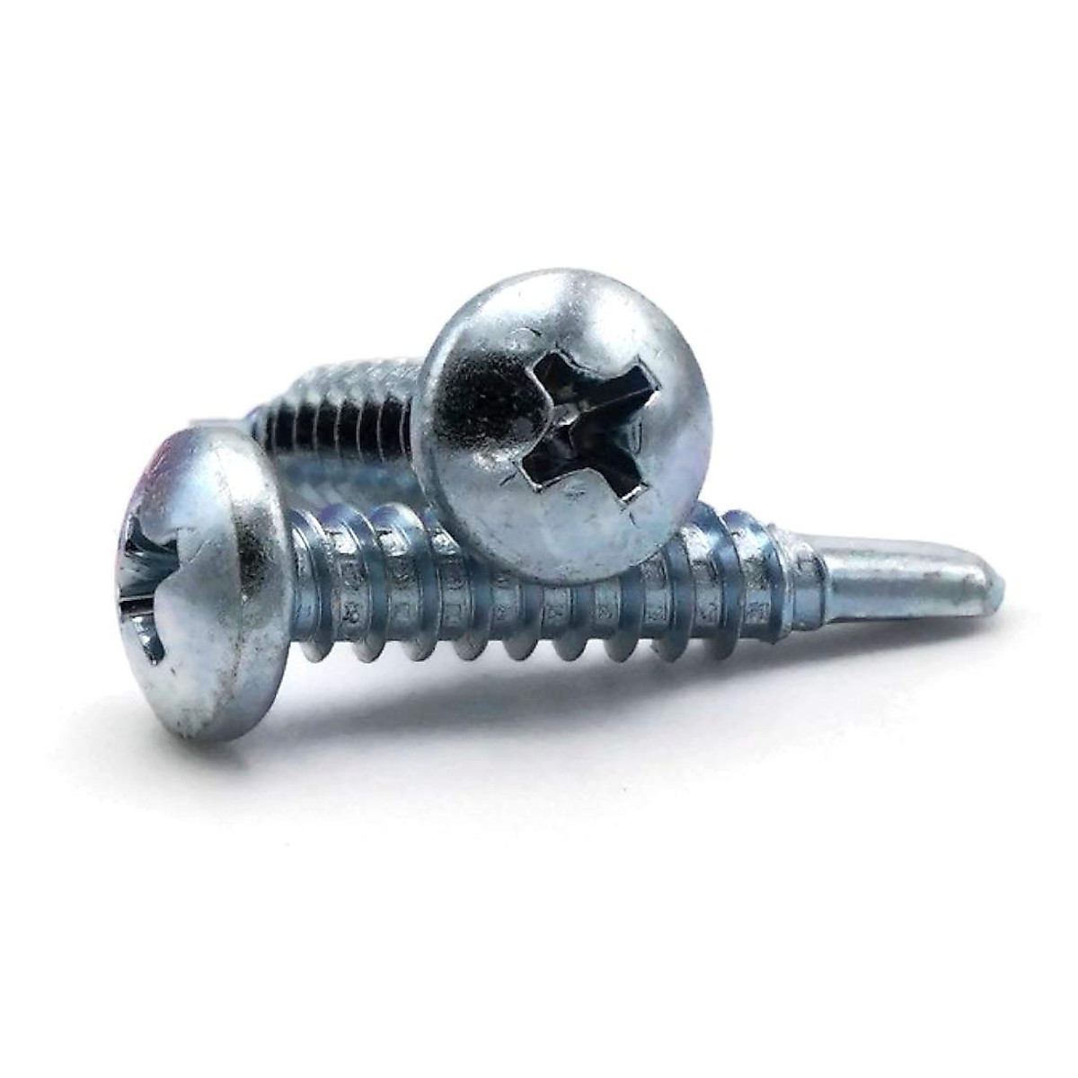 Phillips Pan Head Self Drilling Screws TEK Zinc Plated Steel - #6-20 x 5/8" Qty 1000
