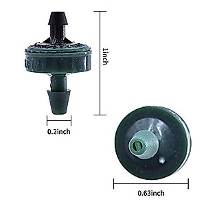 DGQ 2 GPH Pressure Compensating Dripper 20 Per Bag Emitter Drip Irrigation Dripper for Drip Irrigation Systems