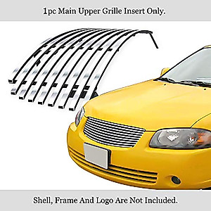 APS N85402A Polished Aluminum Billet Grille Replacement for select Nissan Sentra Models