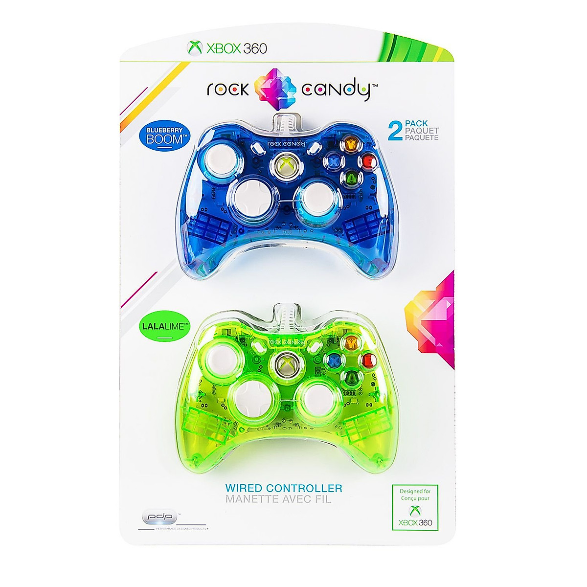 Rock Candy Wired Controller for Xbox 360 - 2 Pack