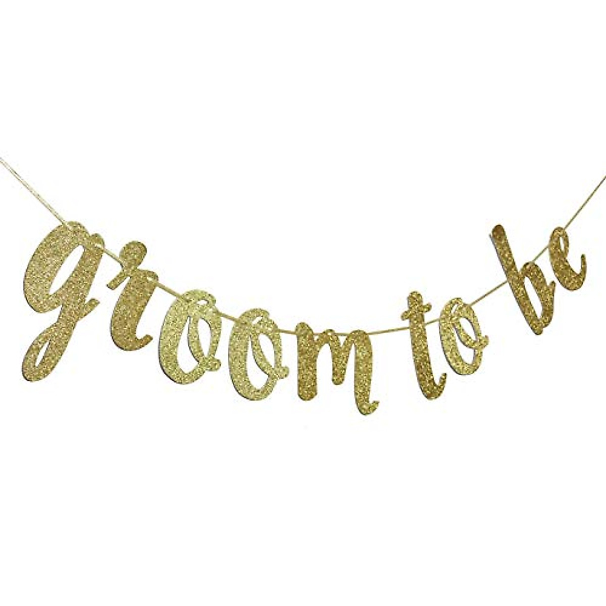 Groom to Be Banner Gold Glitter Decor for Bridal Shower Wedding Bachelorette Party Decorations