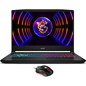 MSI Katana 15 Gaming & Entertainment Laptop (Intel i7-12650H 10-Core, 64GB DDR5 4800MHz RAM, 4TB PCIe SSD, GeForce RTX 4070, 15.6" 144Hz Full HD (1920x1080), WiFi, Win 10 Pro) with USB-C Dock