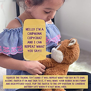 Mighty Mojo Talk Back Plush - Repeats What You Say Super Fast, Mimicry Electronic Record, Talk Back Toy for Kids, Perfect Early Learning Gift (Mouse)