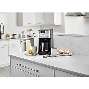 Cuisinart DGB-400SSFR Grind and Brew 12 Cup Coffeemaker - Silver (Renewed)
