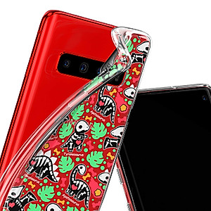 TPU Phone Case Compatible with Samsung A72 A71 5G A70 A51 A50 A32 A21 A11 A12 A13 A14 A01 Dinosaurs Skeleton Kawaii Flexible Lightweight Kids Clear Cute Shockproof Durable Protective Bones