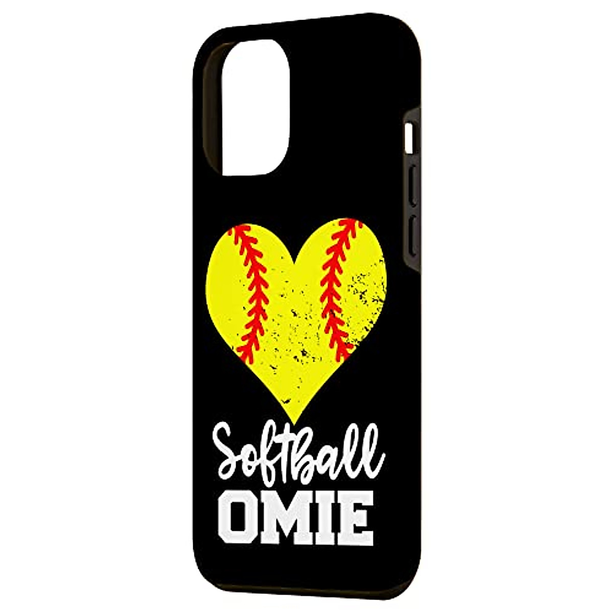 iPhone 12 Pro Max Softball Omie Funny Softball Heart Grandma Omie Case
