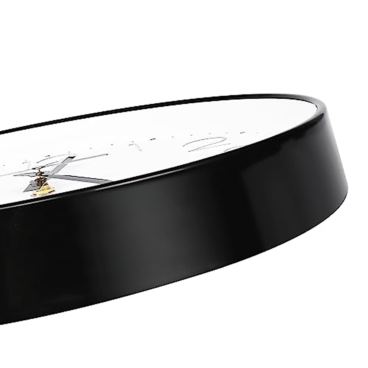 Yoiolclc Wall Clock Silent Non-Ticking Modern Round Wall Clocks Battery Operated for Kitchen, School, Office (10 Inch, Black)