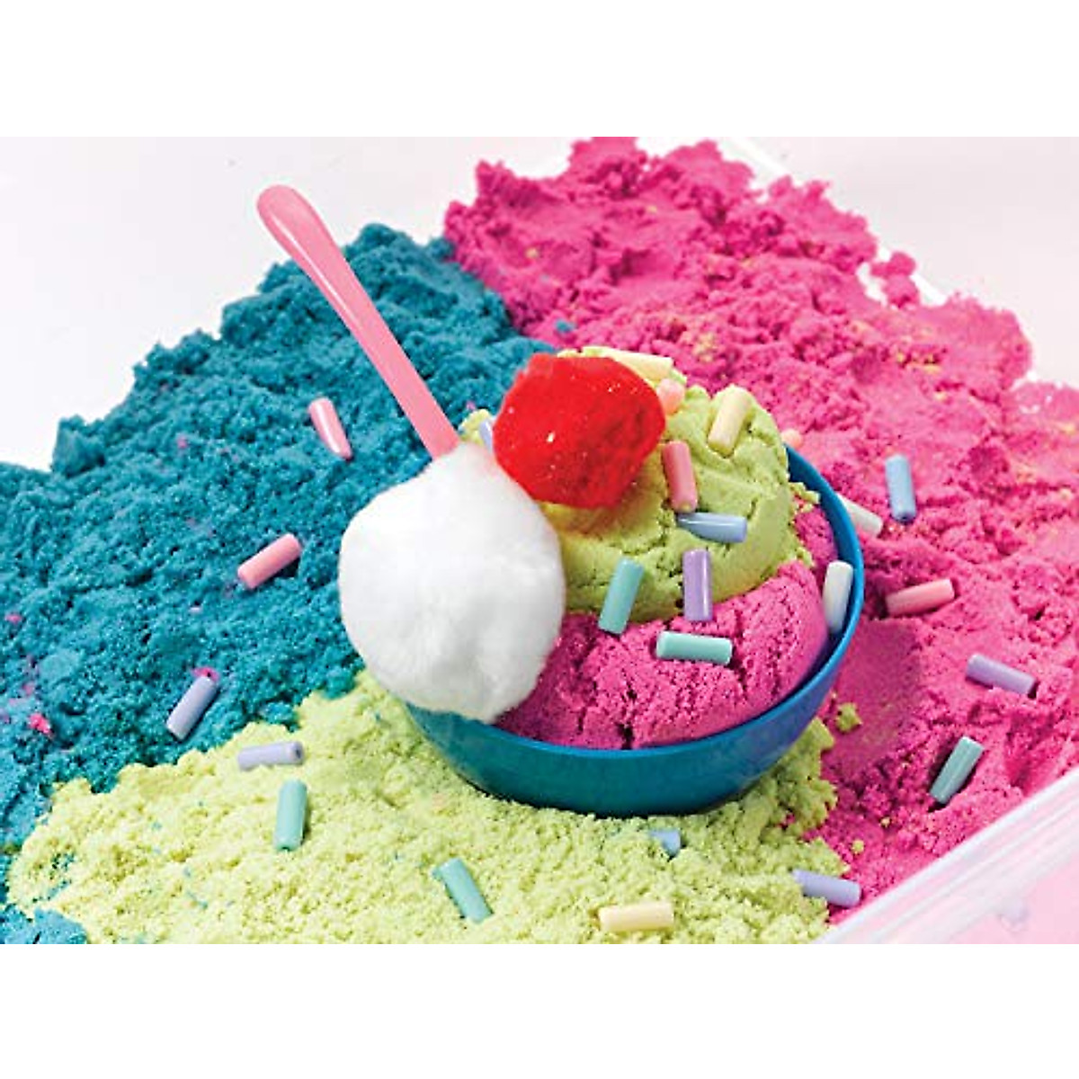 Creativity for Kids Sensory Bin: Ice Cream Shop Playset - Toddler Learning Toys for Kids Ages 3-4+, Kids Pretend Play Ice Cream Set, Kids Gifts for Girls and Boys, Medium