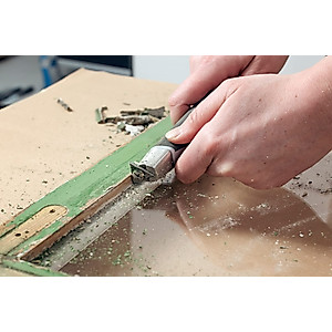 Anza ® | Scraper with razor sharp blades and convenient holster | Comfortable, ergonomic & versatile tool to scrape paint and clean intracate surfaces | 4 different shapes of blades included