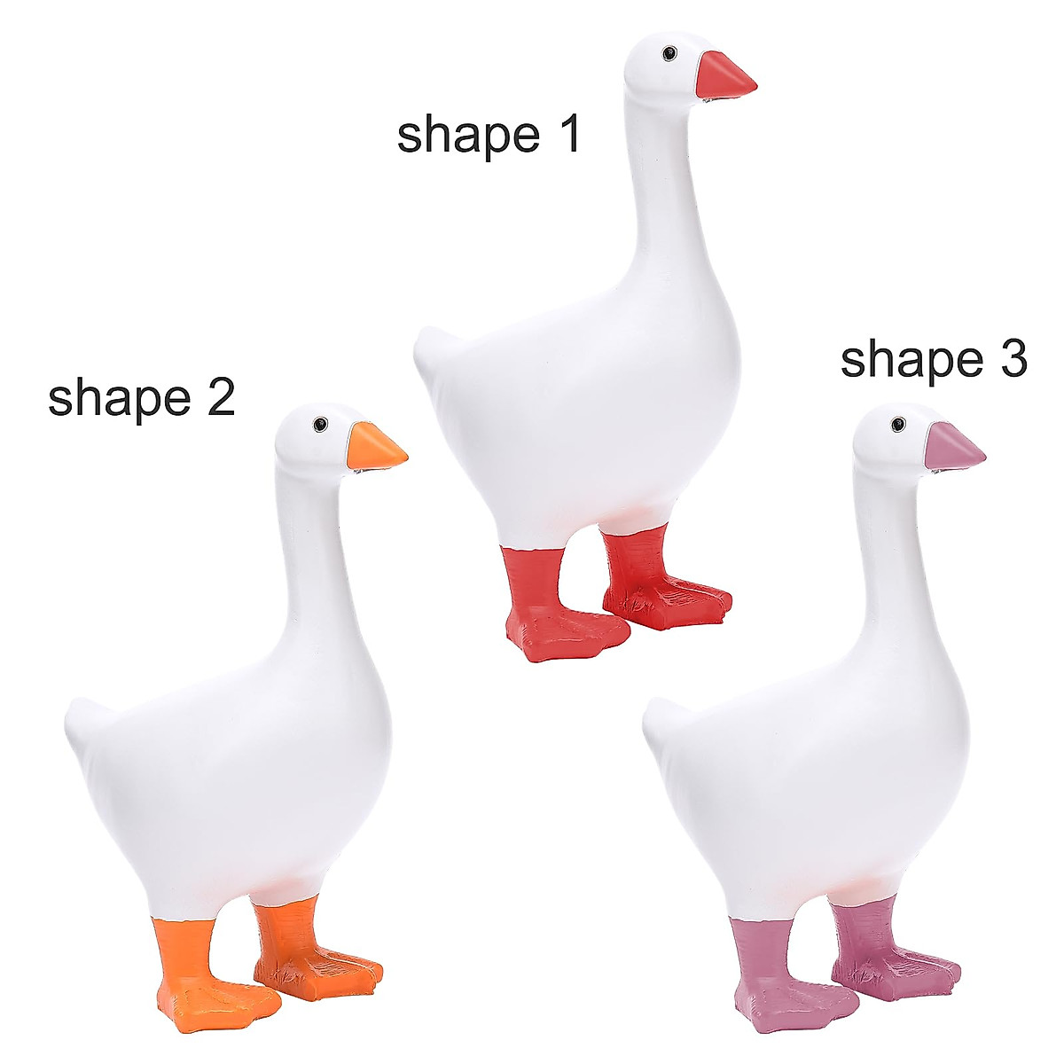 Goose Magnetic Key Holder, Resin Goose Duck Figurine Statue Magnetic Tool Holder, Cute Animal Figurines Key Holder, Hanging Storage Rack Ornament, Animal Figurines Key Storage Rack for(Orange)