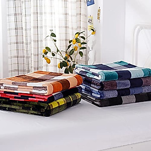 SOCHOW Buffalo Plaid Sherpa Fleece Throw Blanket, Double-Sided Checkered Super Soft Luxurious Bedding Blanket 60 x 80 inches, Black/White