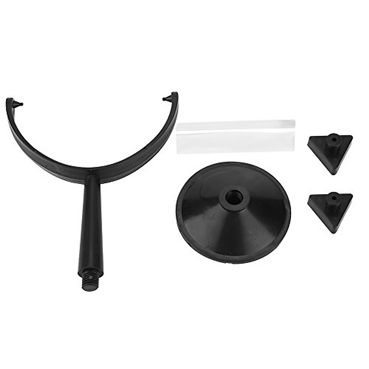 Optical Glass Triangular Prism with Stand for Teaching Light Spectrum Physics and Photo Photography Prism