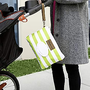 Bumco Diaper Clutch Bag and Mini Diaper Cream Spatula - Baby Travel Essential, Small Baby Bag with Wipes Dispenser, BPA-Free Butt Spatula Baby, Mini Diaper Cream Applicator with Case, Baby Essentials