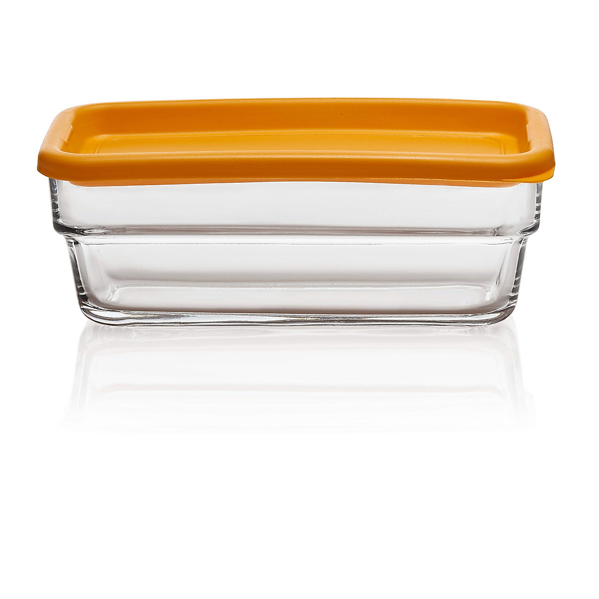 Libbey Stack It Medium Glass Storage Containers with Lids, Set of 4