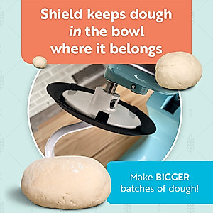 IMPRESA [2 Pack]Dough Mixer Shield for KitchenAid Mixer Accessories to Keep Your Machine Clean - Time & Energy Saving Bread Mixer Attachment - Shield Attachment for KitchenAid Dough Hook