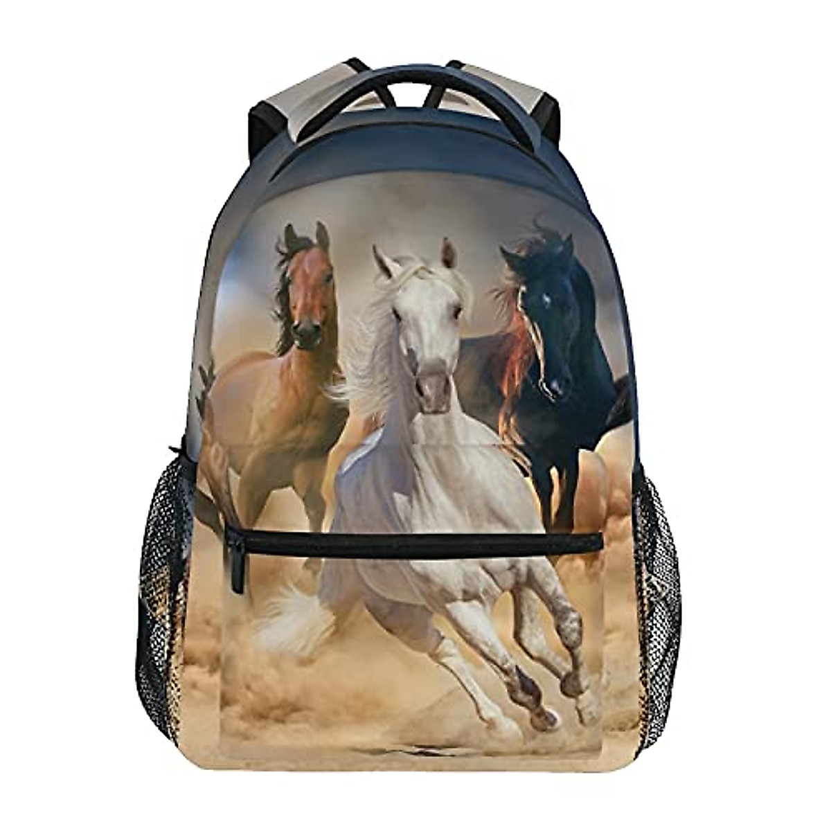 Horse Backpacks for Girls Boys Backpack Horses Kids School Book Bags 3rd 4th 5th Grade Elementary Travel Laptop Daypack