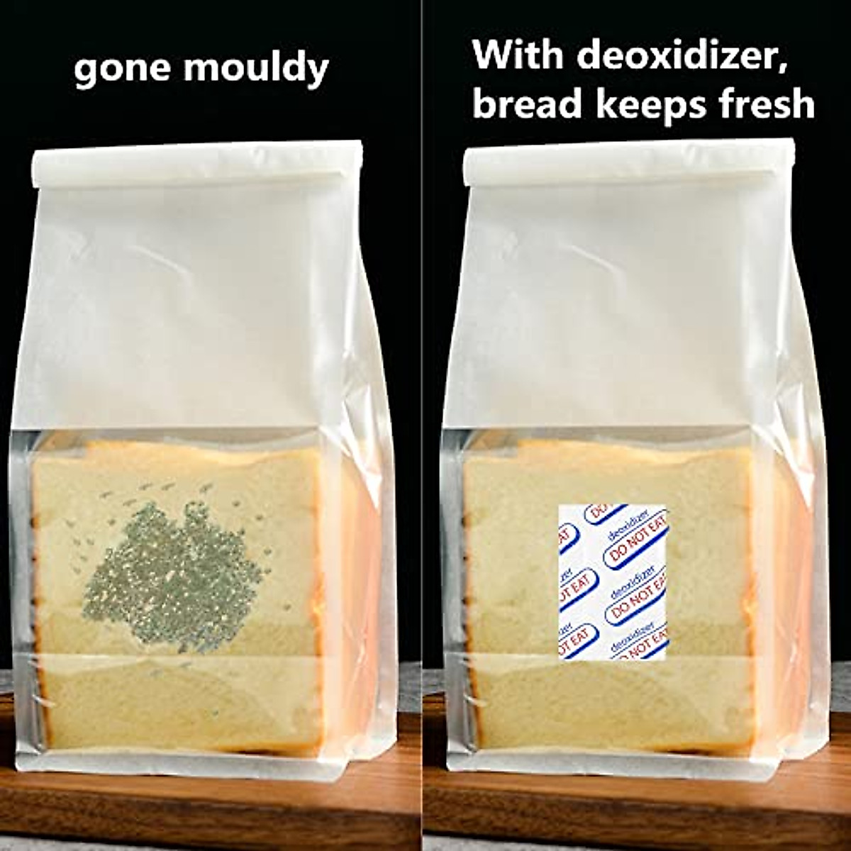 200cc Oxygen Absorbers for Food Storage, Oxygen Absorbers Works in Mason Jars, Mylar bags, Vacuum Bags for Long Term Food Storage, 100 Packs(10x Packs of 10)