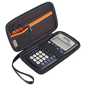 BOVKE Scientific Calculator Carrying Case Replacement for Texas Instruments TI-30X IIS 2-Line Scientific BA II Plus Financial Calculator, Black