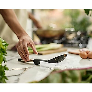 Joseph Joseph Elevate Silicone Solid Spoon, BPA Free, Heat Resistant Non Stick Kitchen Utensil, Weighted Stainless Steel Handle