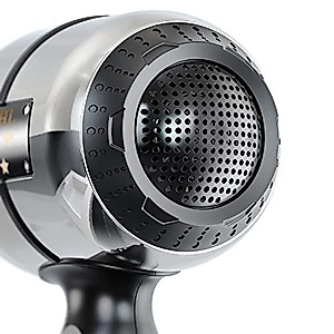 Wahl Professional - 5-Star Series Ionic Retro-Chrome Design Barber Hair Dryer #05054-Includes 2 Concentrator Attachments 2.5"-3.5" with a 9' Cord - 2 Speed Settings with 3 Heat Settings & Cool Setting