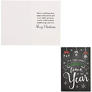 48 Pack Merry Christmas Cards with Envelopes 4x6, Festive Holiday Greeting Card for Xmas, 6 Chalkboard Designs